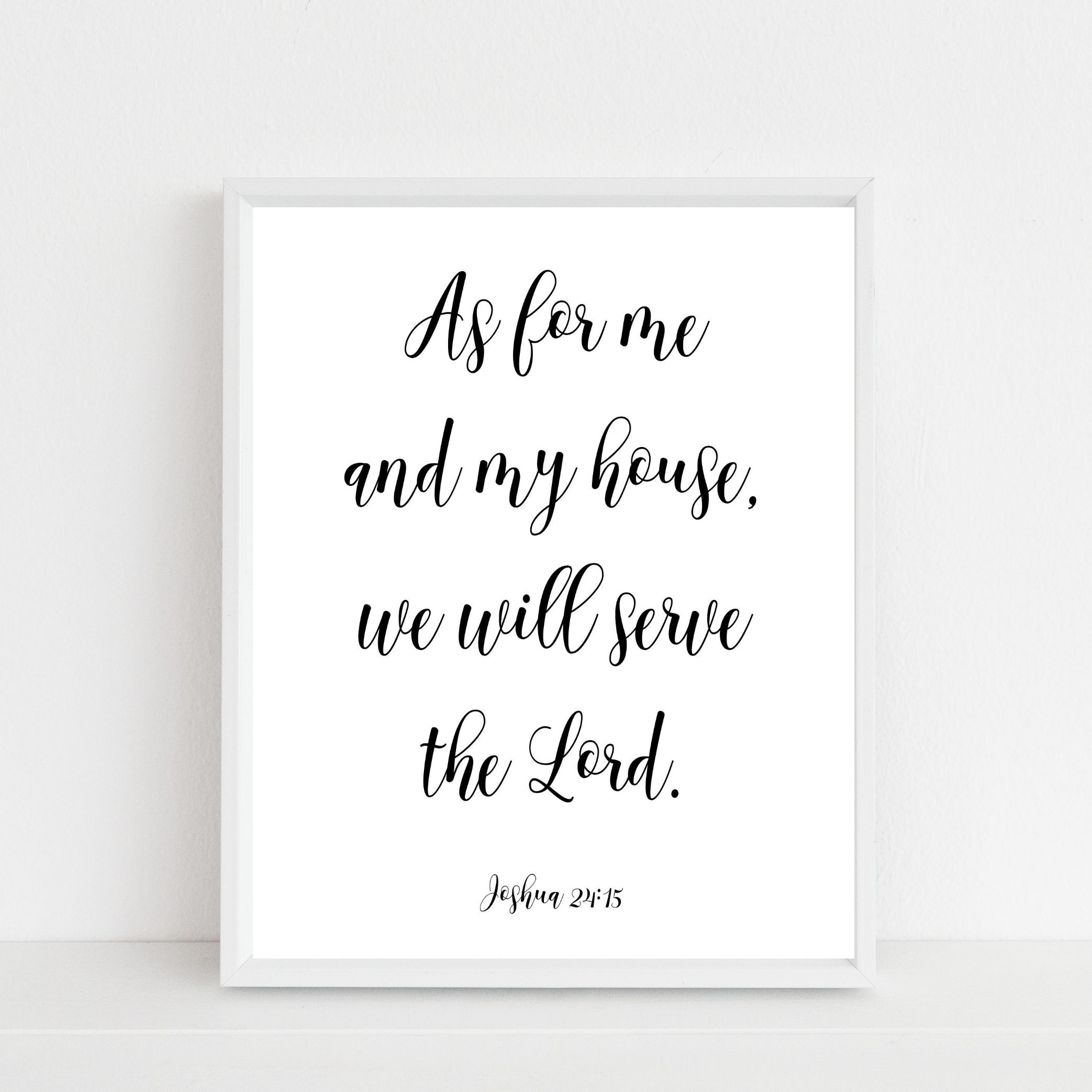 as for me and my house – printable… – Ginger Simpson White